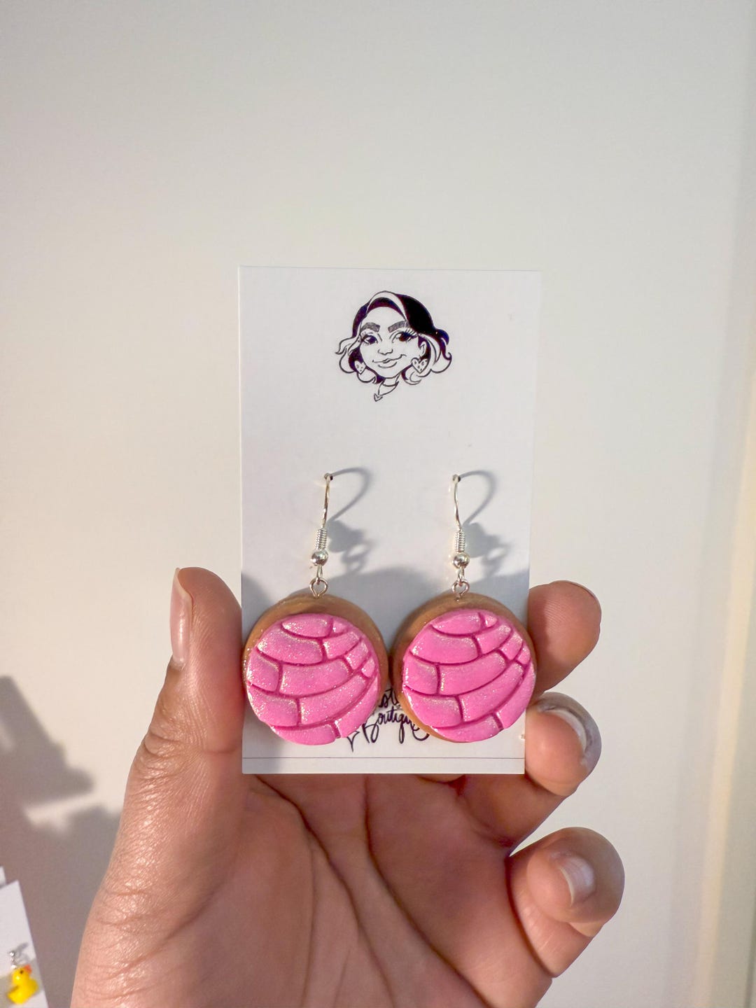 Pink Concha Pan Dulce Earrings - Etsy