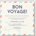 Vintage Bon Voyage Editable Invitation Template for Farewell, Goodbye ...