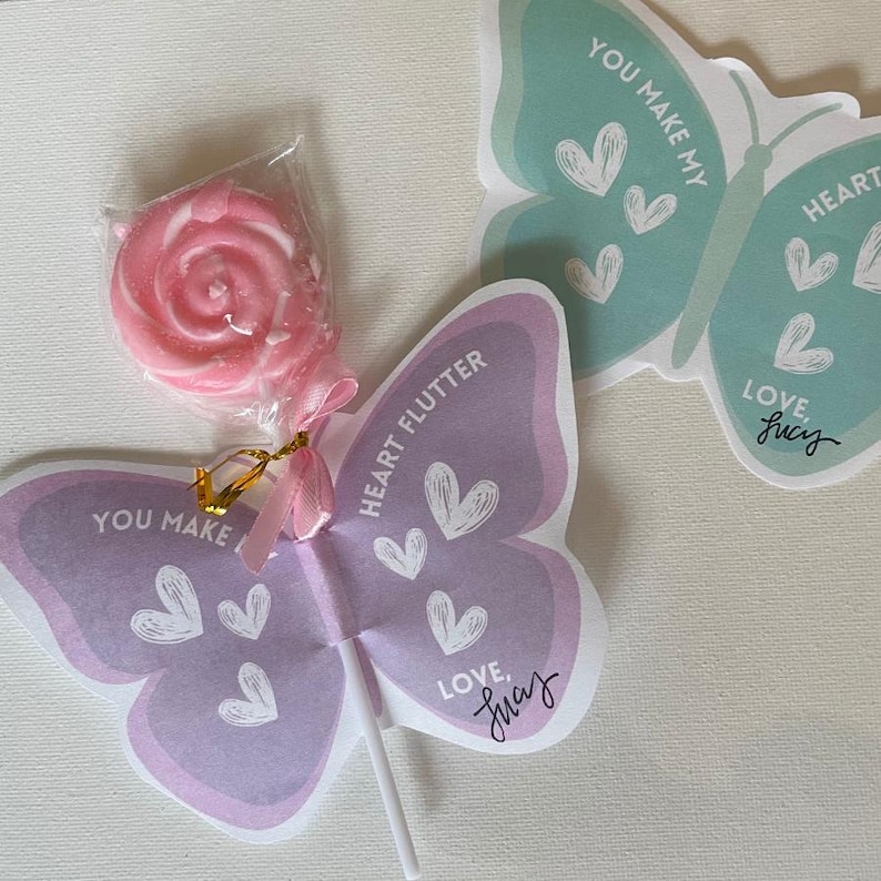 You Make My Heart Flutter Printable Valentine - Etsy