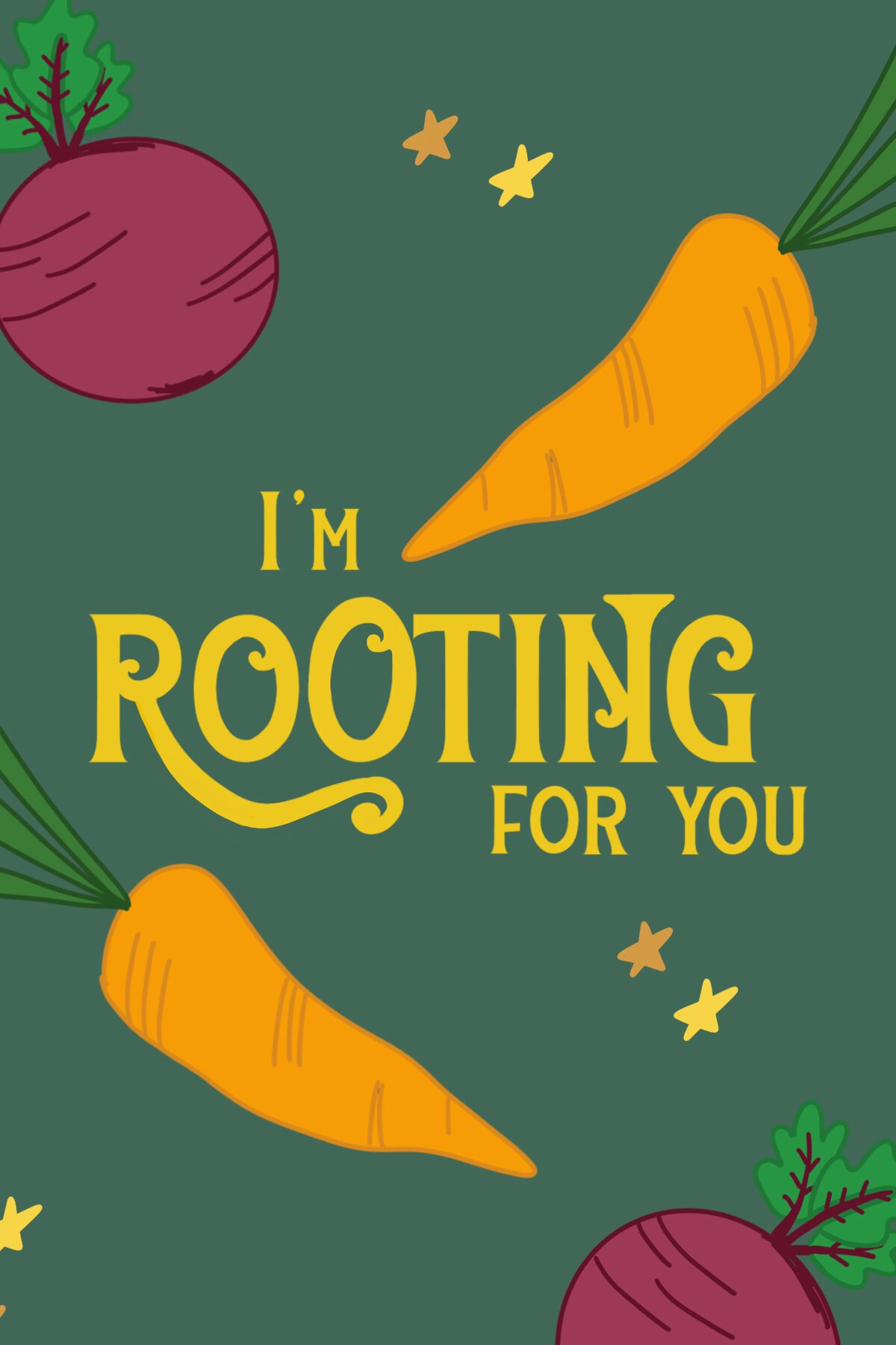 Rooting for You Printable Encouragement Card - Etsy