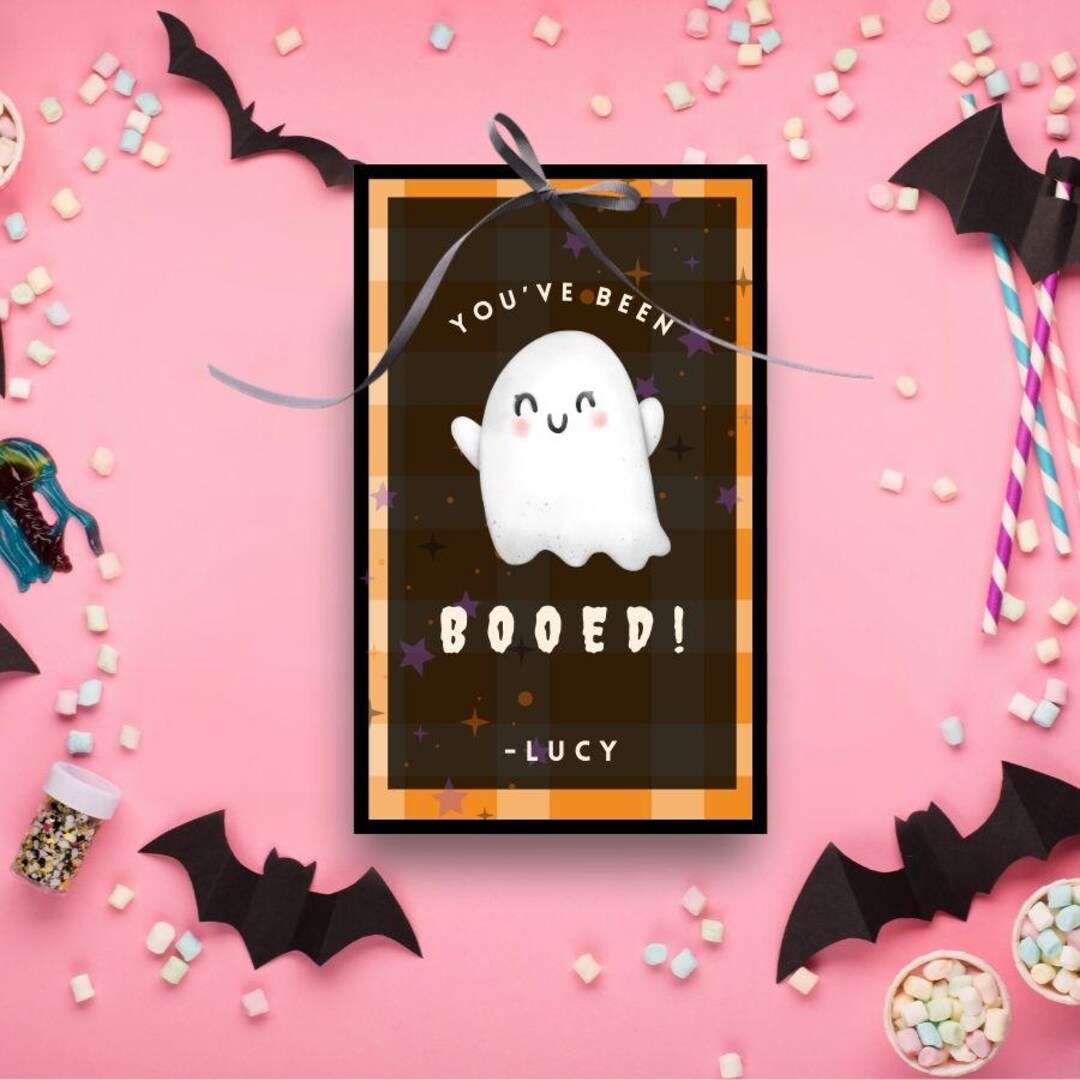 You've Been Booed Tags, Printable Halloween Gift (PDF) - Etsy UK