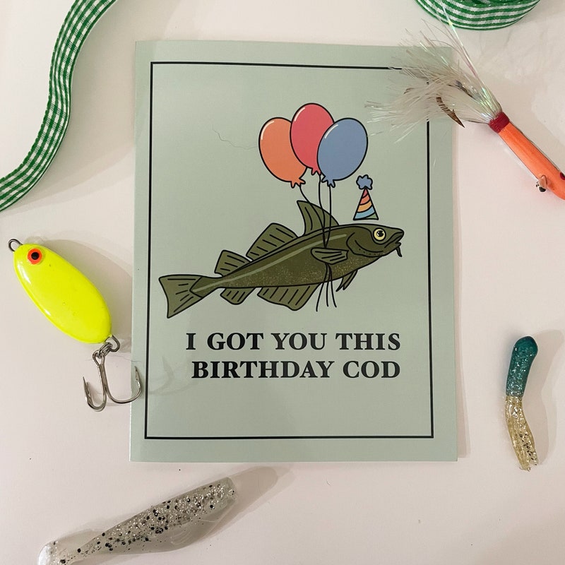 Fish Birthday Card - Etsy