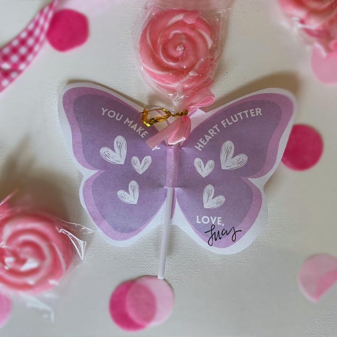 You Make My Heart Flutter Printable Valentine - Etsy
