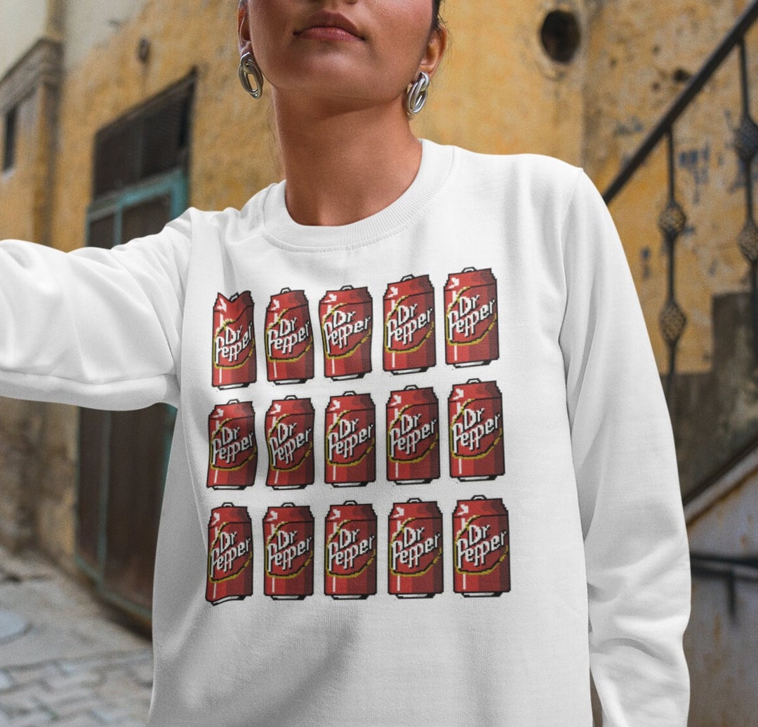 Dr Pepper Sweatshirt, Dr Depper Pixel Art, Dr. Pepper Hoodie, Cozy ...