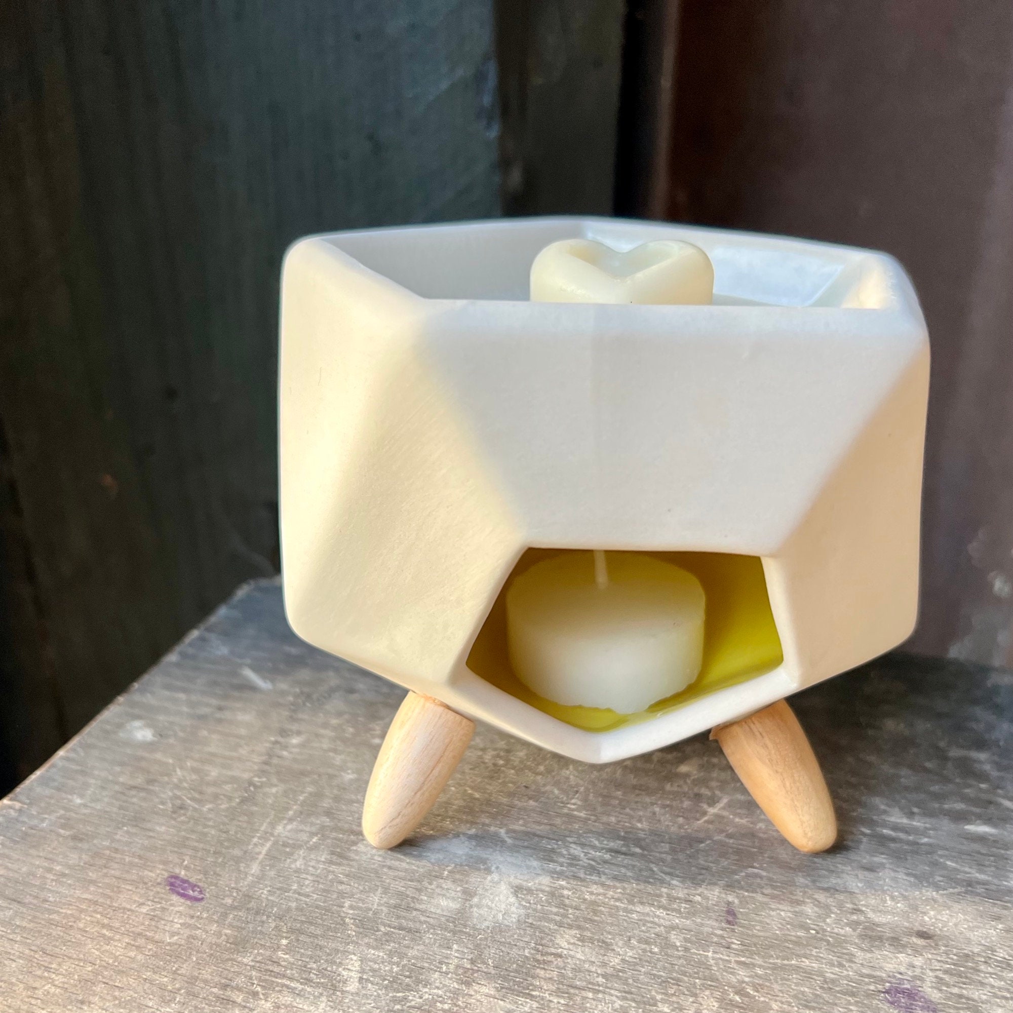 Oil Burner Perfumed Wax Diffuser Ceramic Home Perfume - Etsy