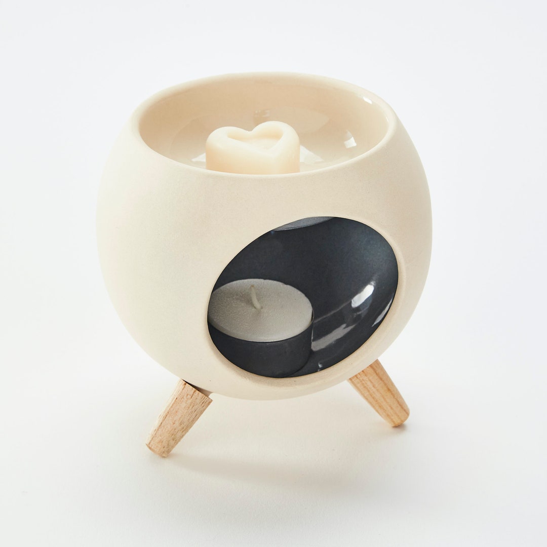 Oil Burner, Round Shape, Perfumed Wax Diffuser, Ceramic Home Perfume ...