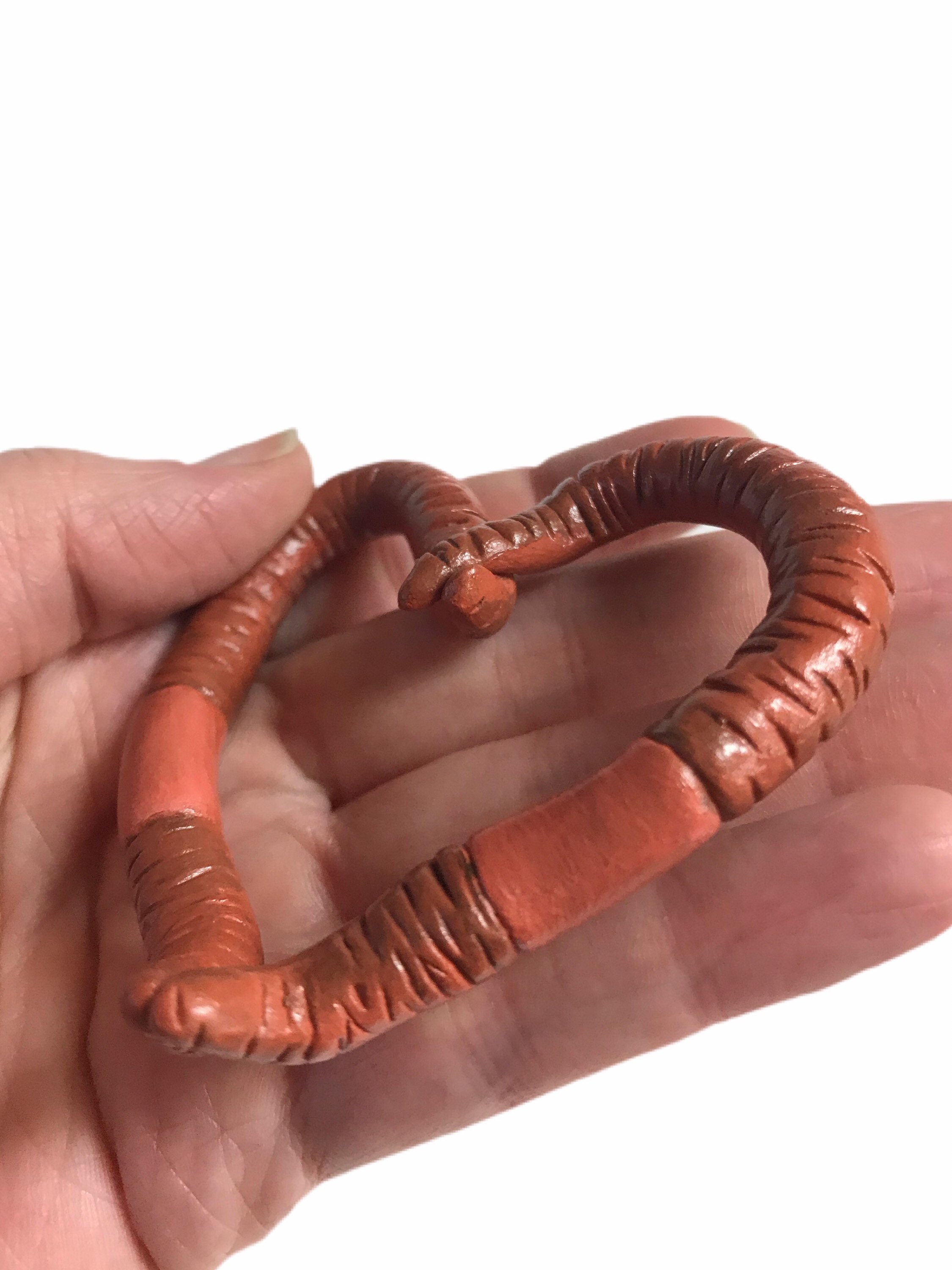 Clay Worm Sculpture, Heart Shaped Worms, Worm Hug Pun Gift, Gift for ...