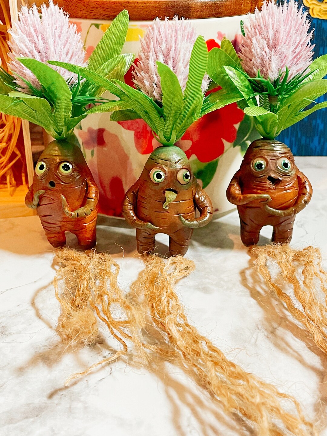 Clay Root Sculpture Babies Odd Clay Sculpture Desk / Shelf - Etsy