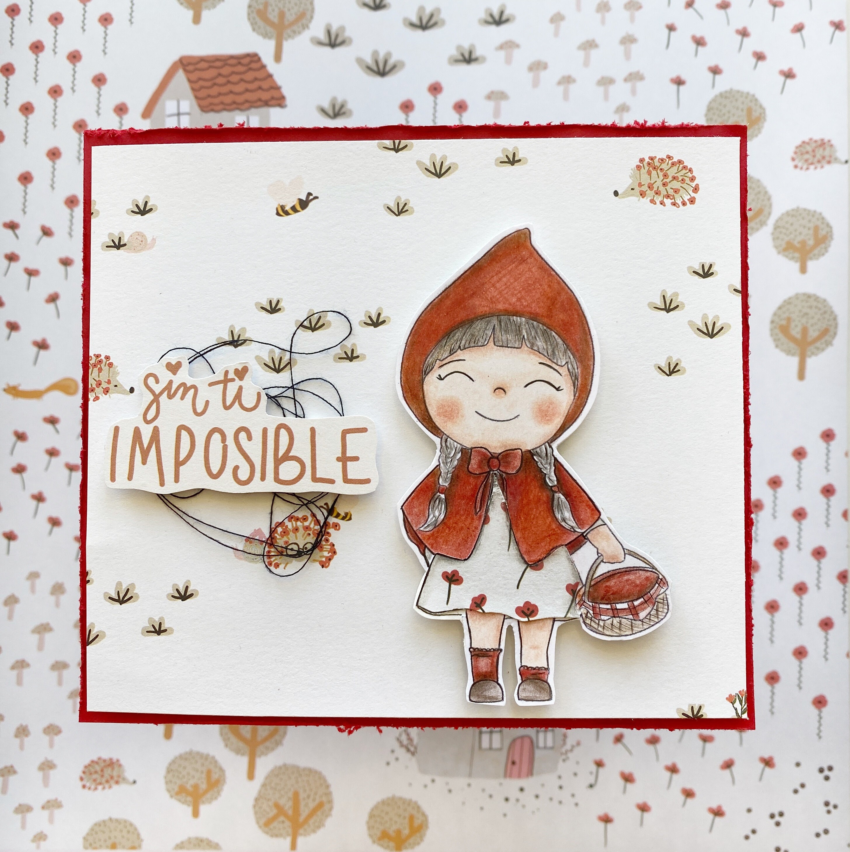DIGISTAMP Little Red Riding Hood and Pipi - Etsy