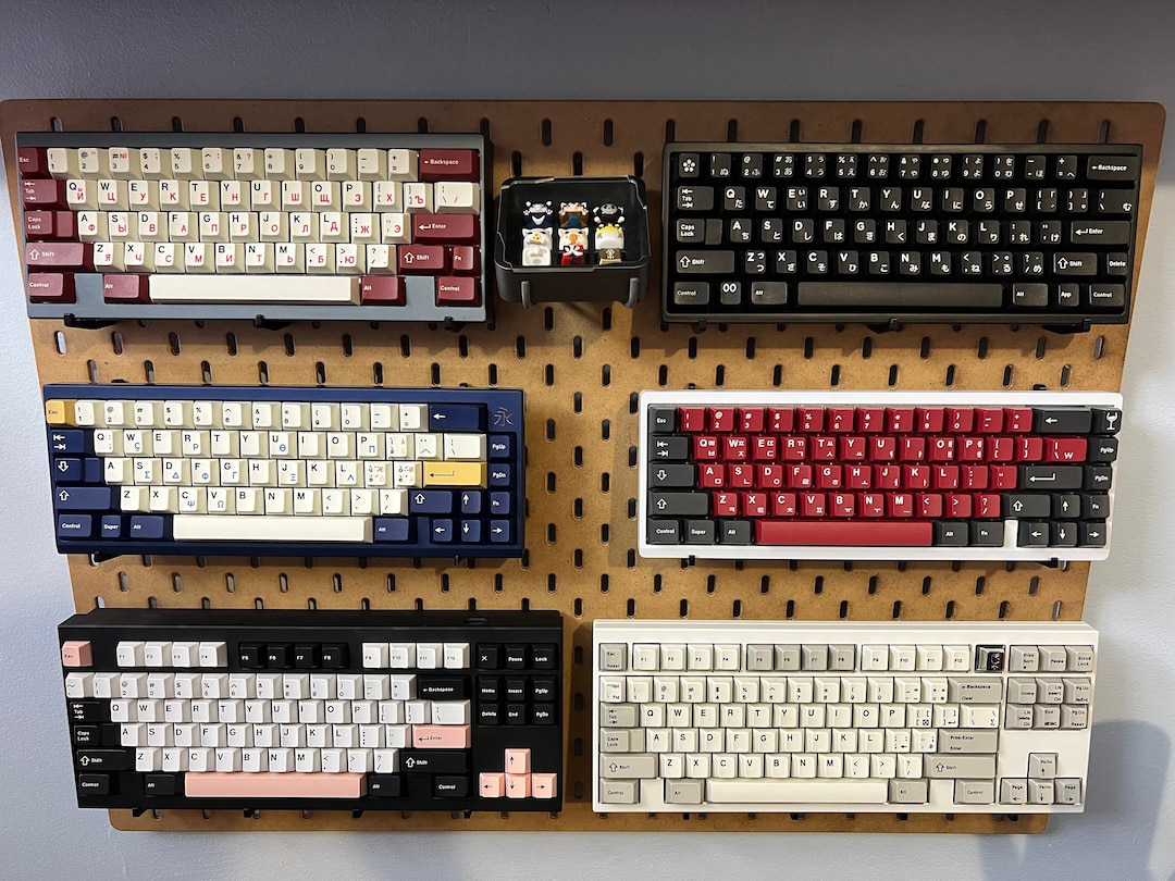 1 Pair | IKEA SKADIS PEGBOARD | 25mm 3 Prong | Keyboard Mount ...