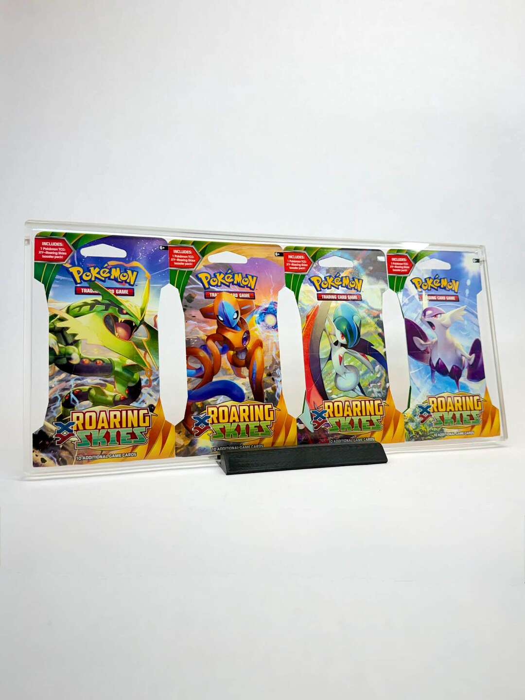 Collector Grade Acrylic Case for Pokémon Sleeved Blister Art Set 4 Pack ...