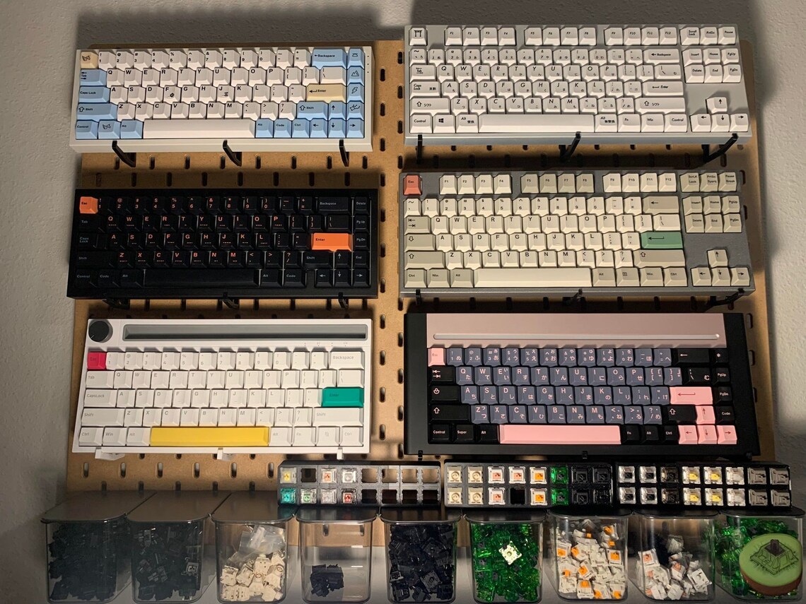 1 Pair | IKEA SKADIS PEGBOARD | 25mm 3 Prong | Keyboard Mount Stand ...
