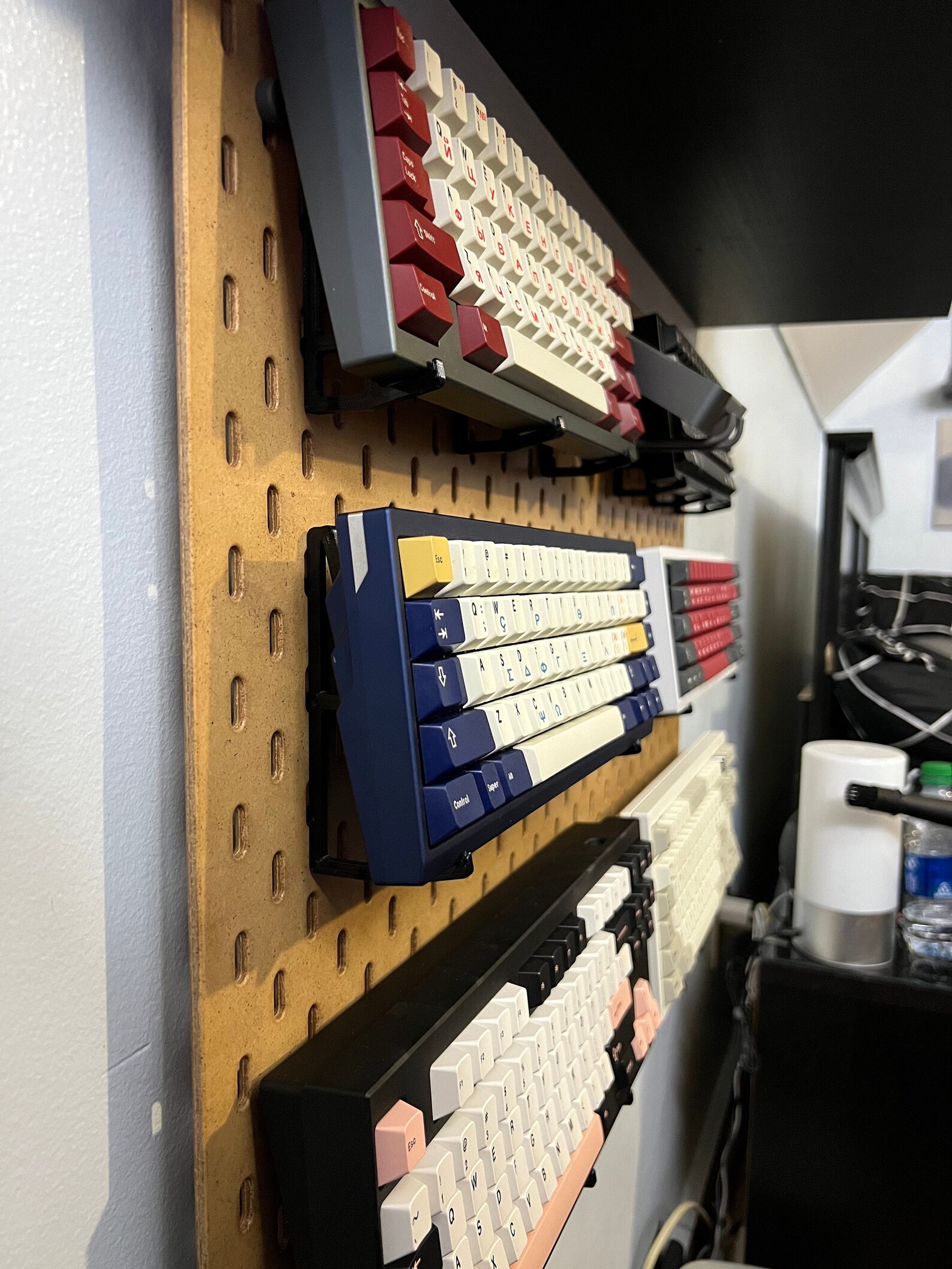 1 Pair | IKEA SKADIS PEGBOARD | 25mm 3 Prong | Keyboard Mount ...
