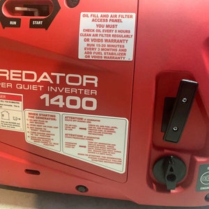 PREDATOR 1400 Watt REPLACEMENT KNOB Super Quiet Inverter Generator ...