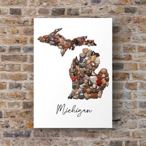 Michigans Fossil Identification Card / 5.5x7 Photo Fossil ID / Polished ...