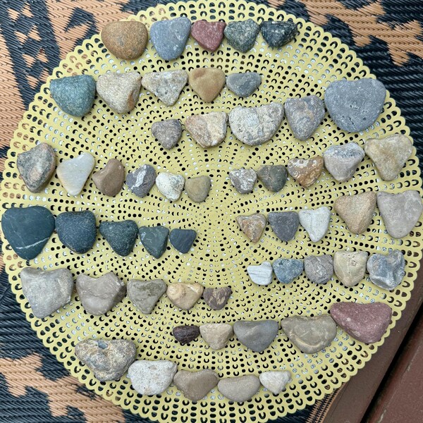 Heart Shaped Rocks - Etsy