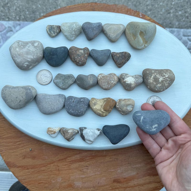 Heart Shaped Rocks - Etsy