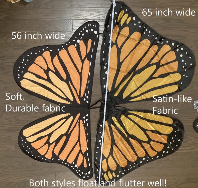 Monarch Butterfly Wings Costume: Whole Family of Sizes, Kid Gift Adult ...