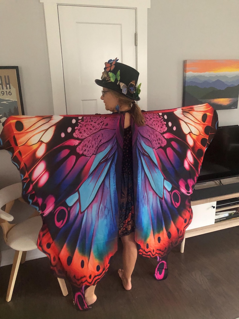 Swallowtail: Yellow, Blue, Orange, Adult Costume Butterfly, Pollinator ...