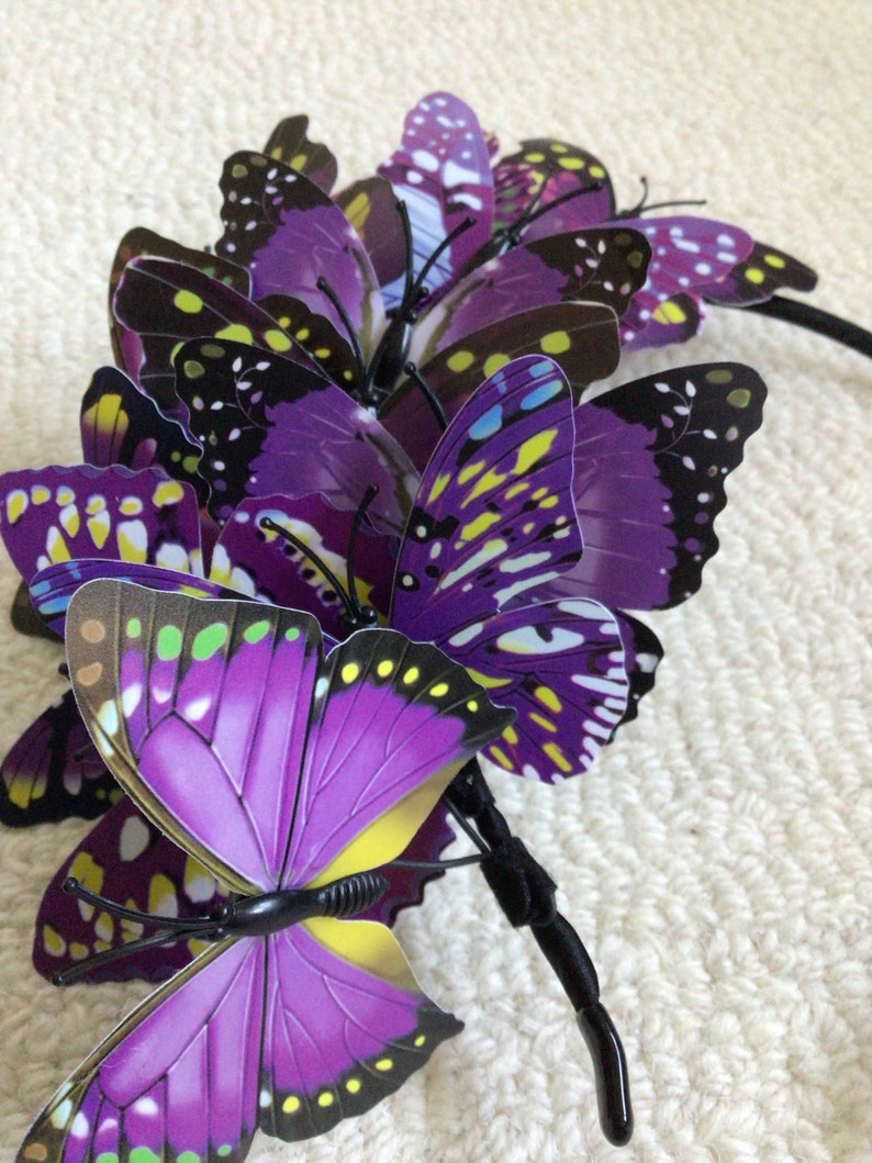 Butterfly Headband: Pink & Blue, Many Colors, Hair Accessory - Etsy