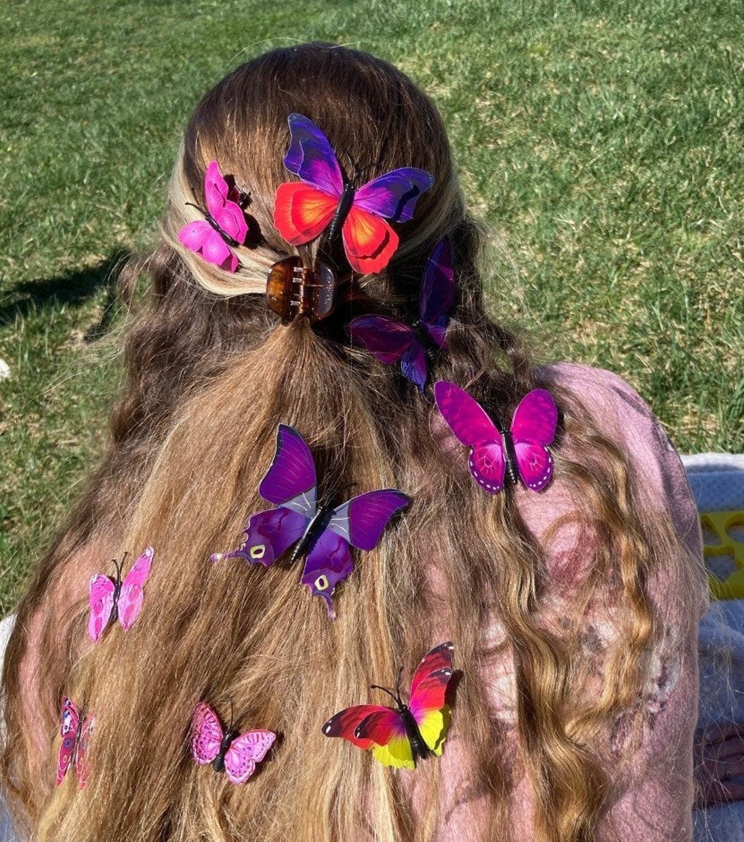 Butterfly Hair Clip Set: Waterproof Monarch Hair Accessories - Etsy