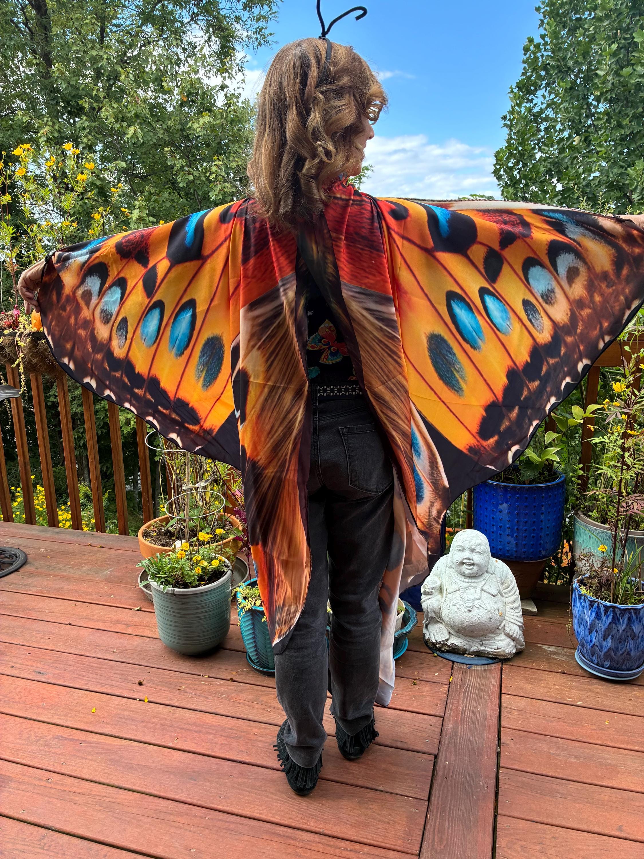 Swallowtail: Yellow, Blue, Orange, Adult Costume Butterfly, Pollinator ...