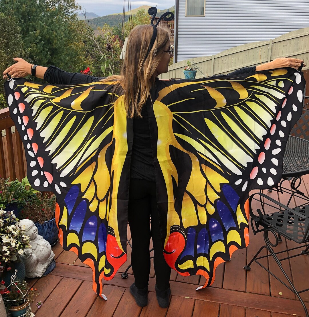 Yellow Swallowtail, Adult Costume Butterfly Pollinator Halloween Mardi ...