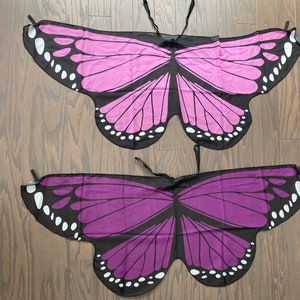 Mini Butterfly Wings: Preschool or Petite Costume With Wrist Loops ...