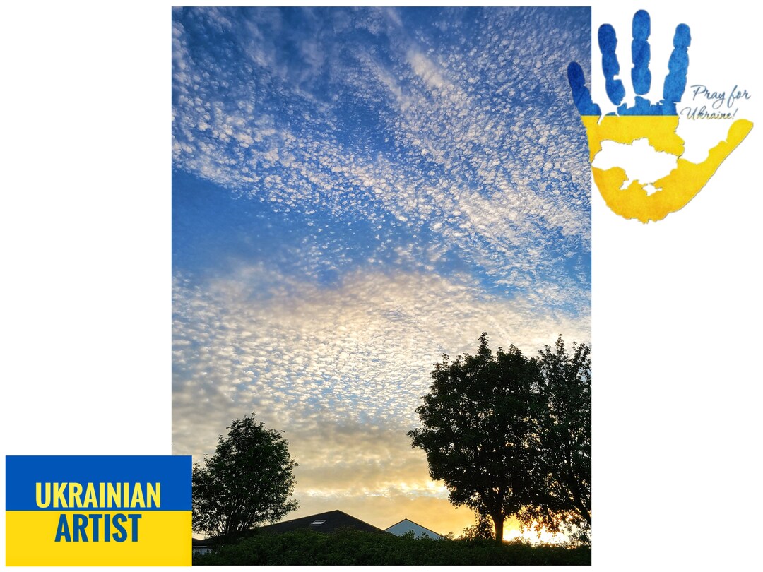 Digital Download Sky Cloudy Art Photo Ukraine Ukrainian Artist Shop ...