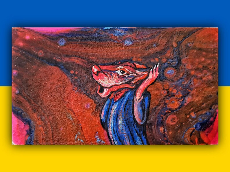 Digital Download Edvard Munch Scream Art Ukrainian Fox Funny - Etsy ...