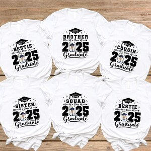 Customized Graduate 2025 Shirts,graduation Party Gift for Him Her, Grad ...