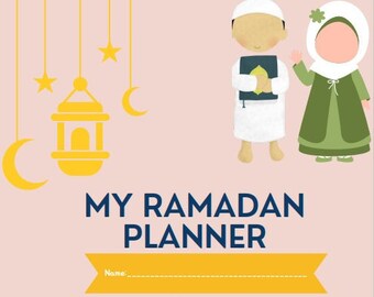 Ramadan Planner for Kids, Printable, Weekly Planner, Islamic Kids ...