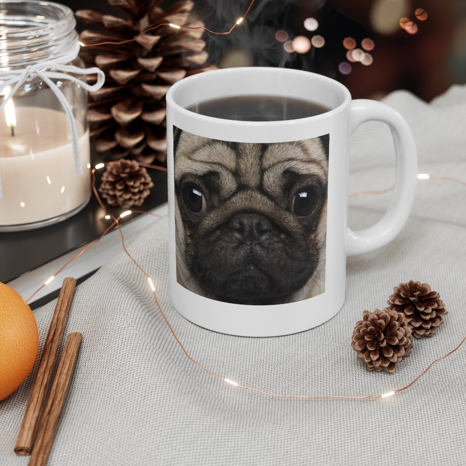 Pug Mug Pug Coffee Mug Pug Tea Mug Cute Pug Mug Pug Mom Gift | Etsy