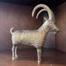 Vintage 1960s Brass Mid Century Persian Ram Ibex Mountain Goat Figurine ...