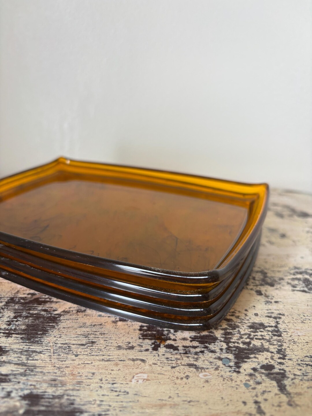 Vintage Lucite Swirl Appetizer Plates - Mid Century Modern Partyware ...