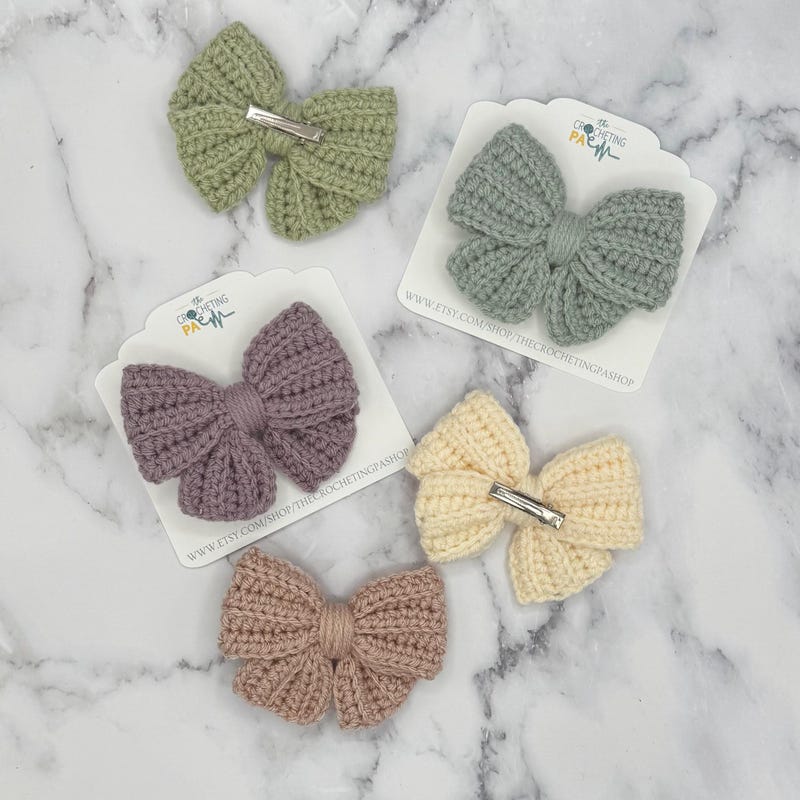 Crochet Hair Clip - Etsy
