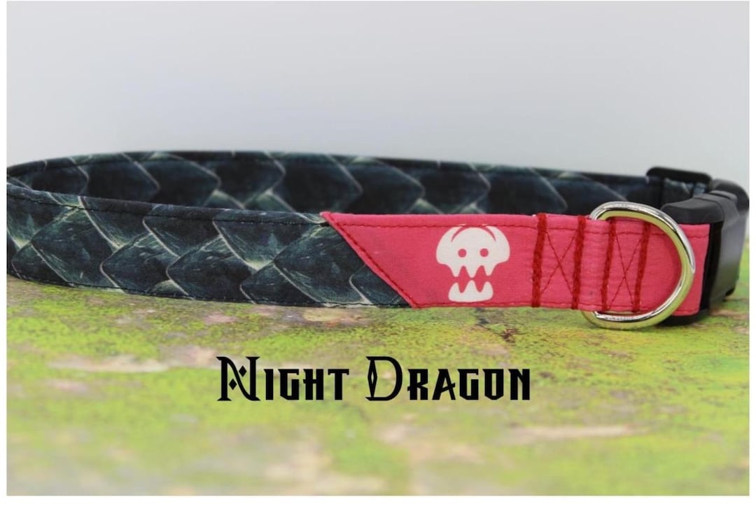 Dog Dragon Collar Cat Dragon Training Collar Dog Black Dragon Collar ...