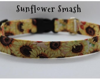 Hand Made Sunflower Dog Collar Accessory - Etsy