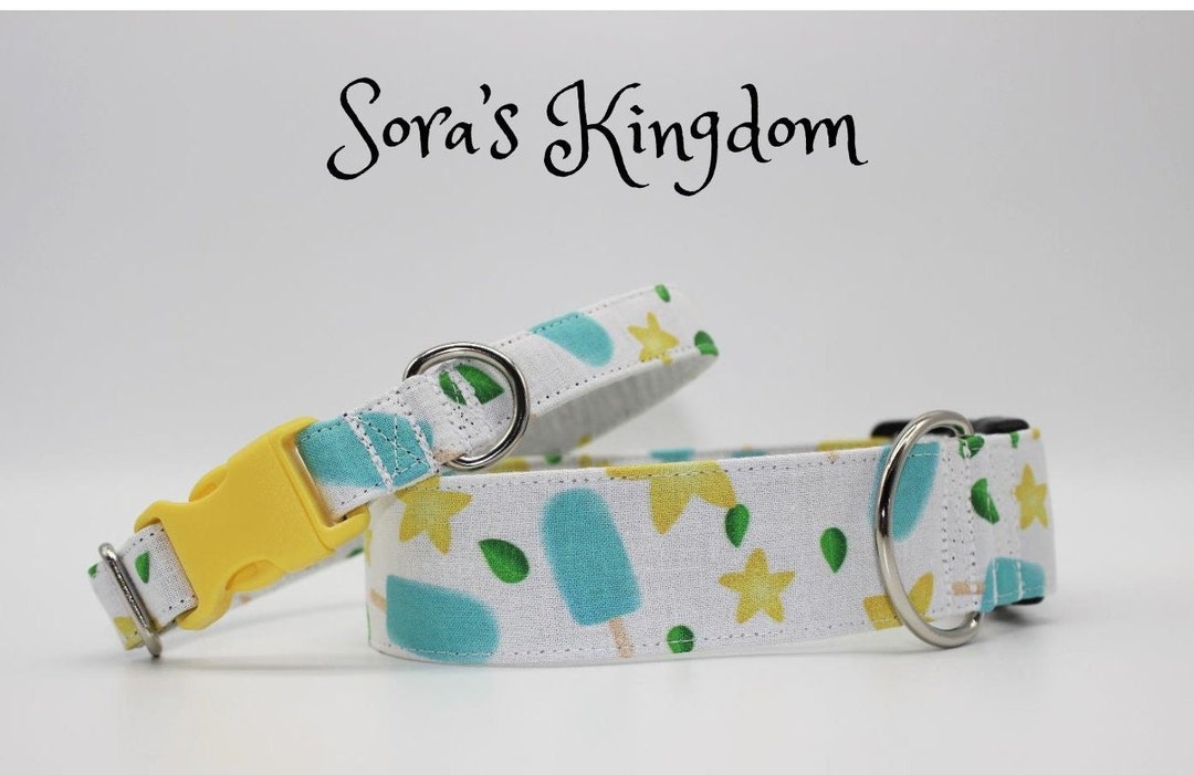 Nerd Dog Collar Kingdom Heart Dog Collar Gamer Sea Salt Ice Cream Dog ...