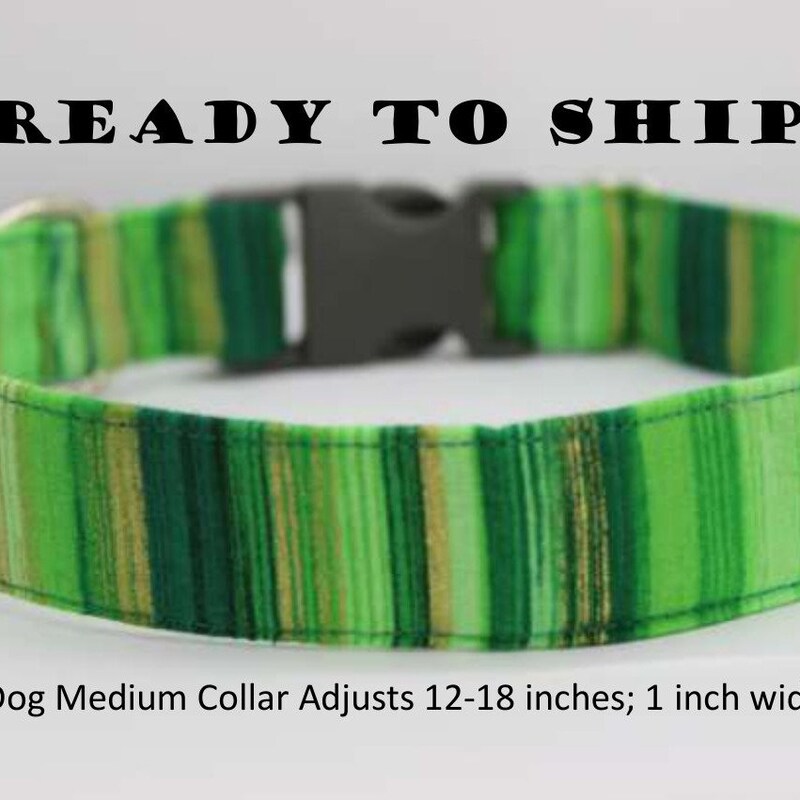 Green Dog Collar - Etsy