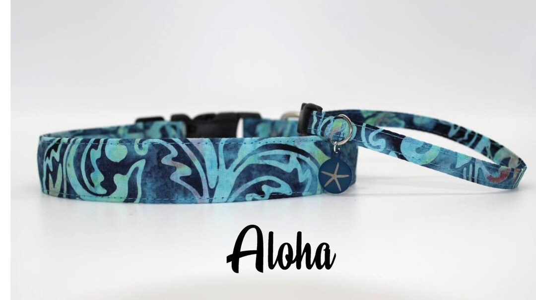 Cat Beach Collar Dog Wave Collar Cat Blue Collar Breakaway Cat Ocean ...