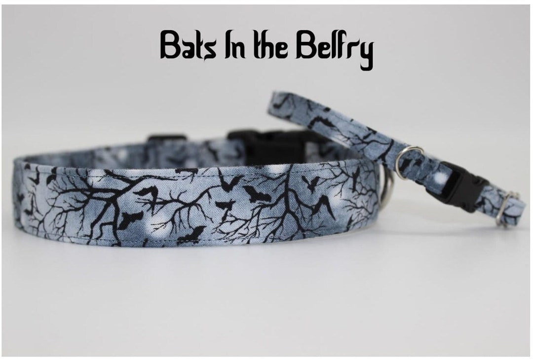 Dog Collar Bat Cat Collar Magic Dog Collar Villain Cat Collar Spooky ...