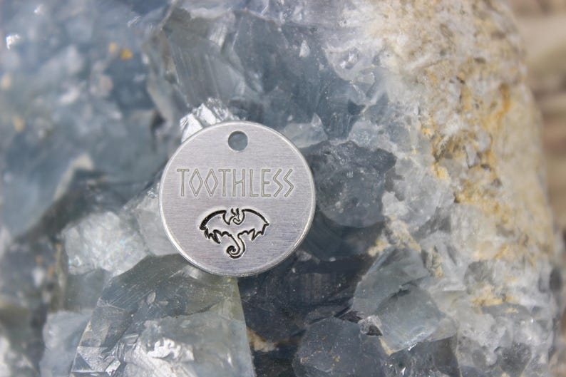 Dragon ID Tag Cat & Dog Collar Tag, Toothless ID Pet Tag, Fantasy ...