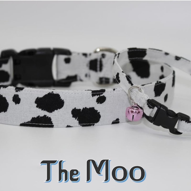 Cow Print Cat Collar - Etsy