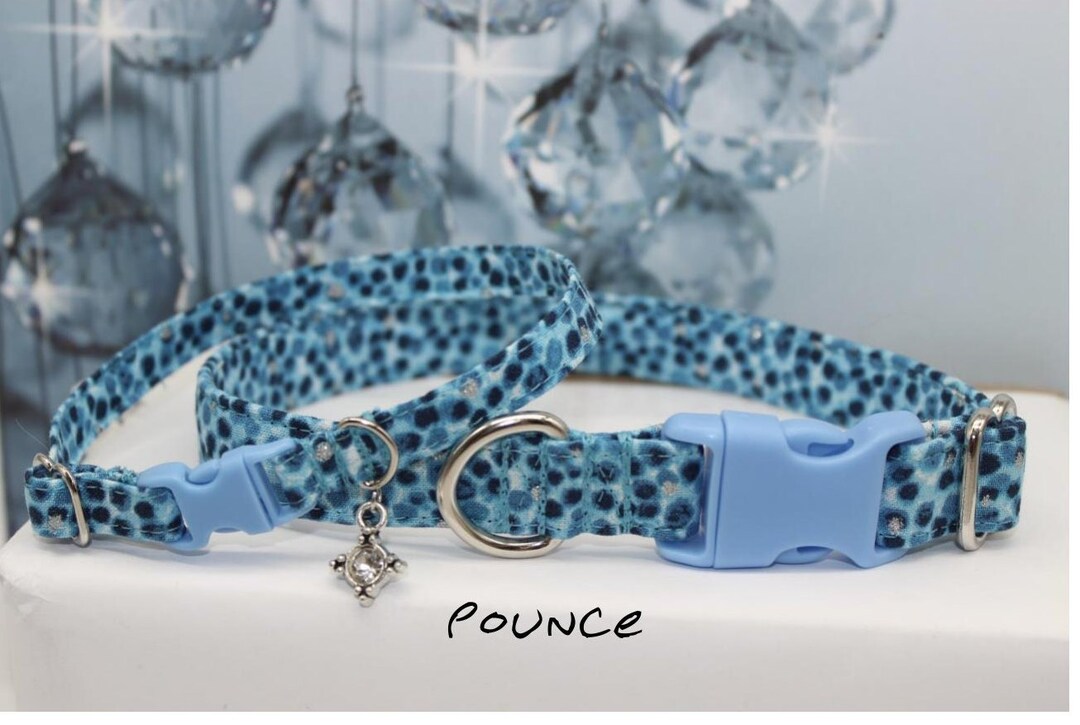 Cat Cheetah Collar Dog Blue Cat Collar Savanna Dog Colorful Collar Cat ...