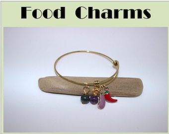 Collar Charms Food Charms Snacks Extra Charms for Cat Collars Bling ...