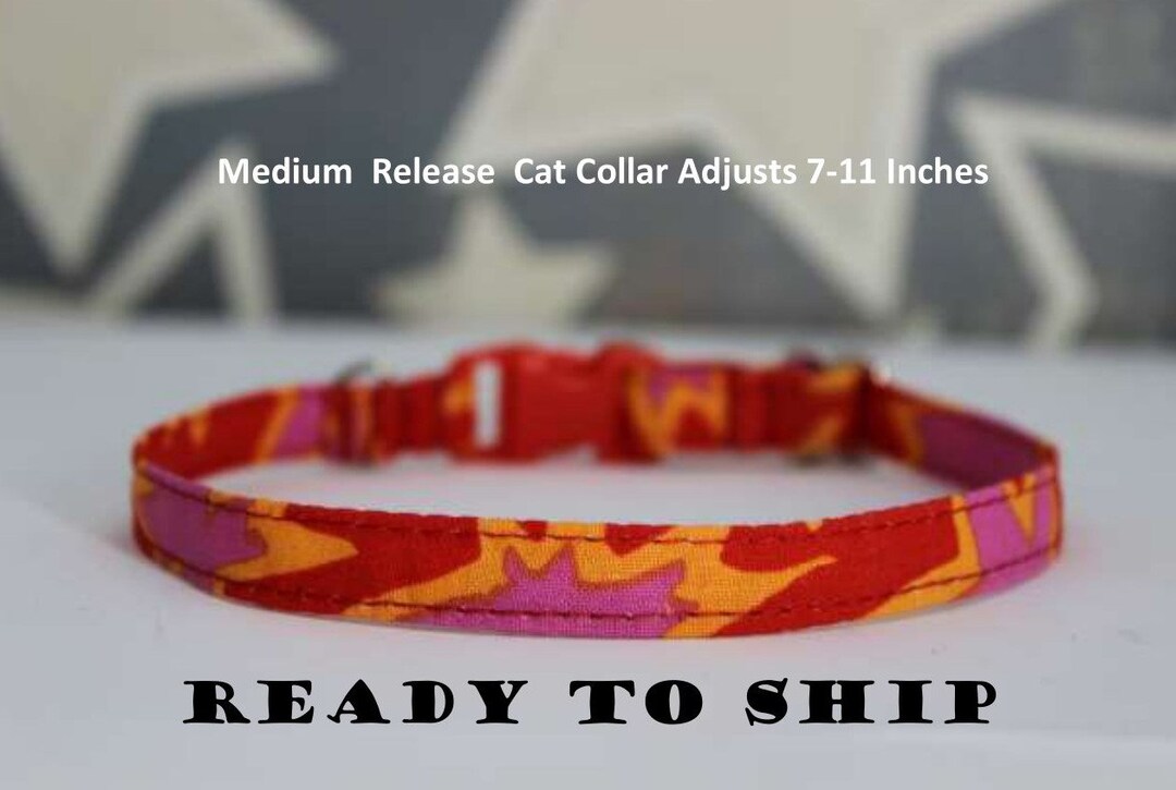 Superhero Cat Collar, 80's Retro Cat Collar, Funky Rainbow Star Cat ...