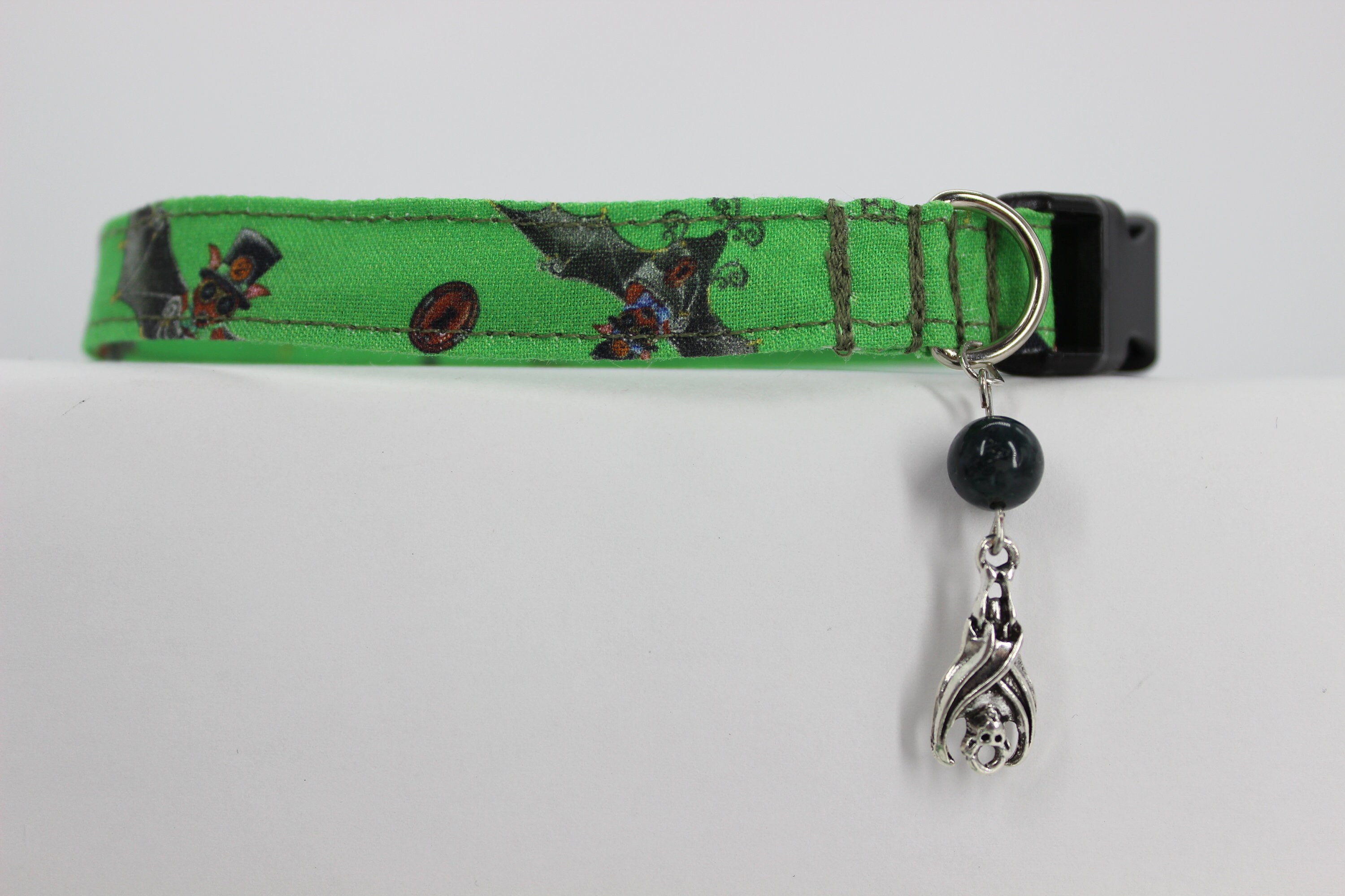 Bat Dog/cat Collar Steampunk Halloween Dog/cat Collar, Goth Green Geek ...