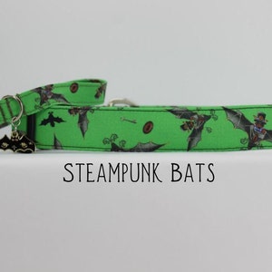 Bat Dog/cat Collar Steampunk Halloween Dog/cat Collar, Goth Green Geek ...