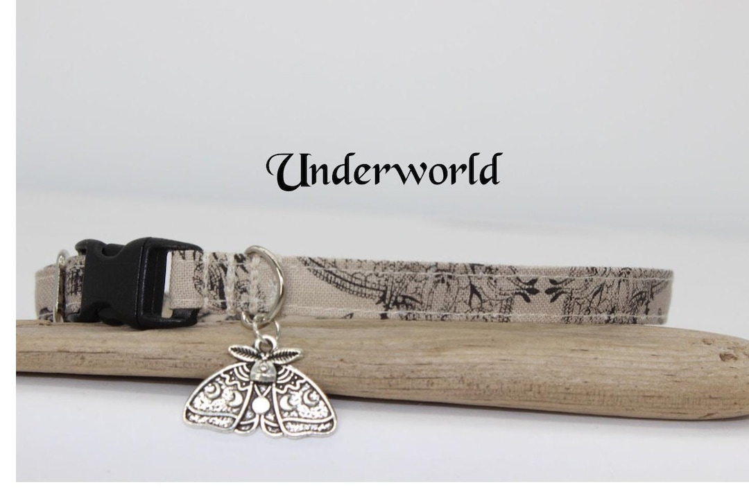 Death Head Hawkmoth Cat/xs Dog Collar, Punk Pearl Cat/kitten Collar ...